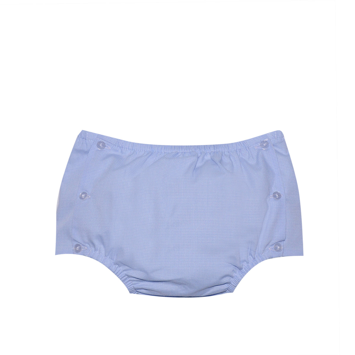 Blue Micro Gingham Diaper Cover with Buttons – Queen of Threads ...